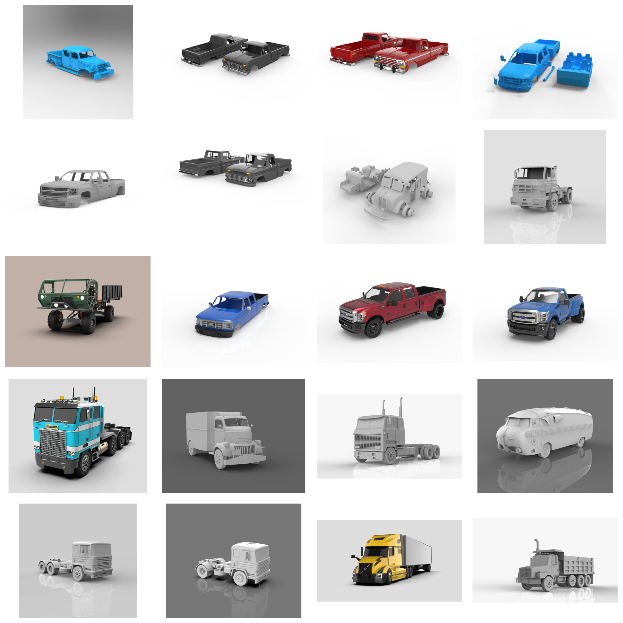 Exclusive Collection of 20 Premium 3D Printable Double Cab Pickup ...